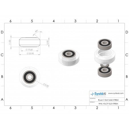 V-Slot Solid XTREM Wheel