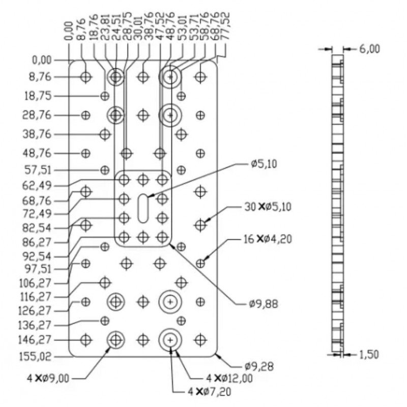 C-Beam Wide Gantry Plate