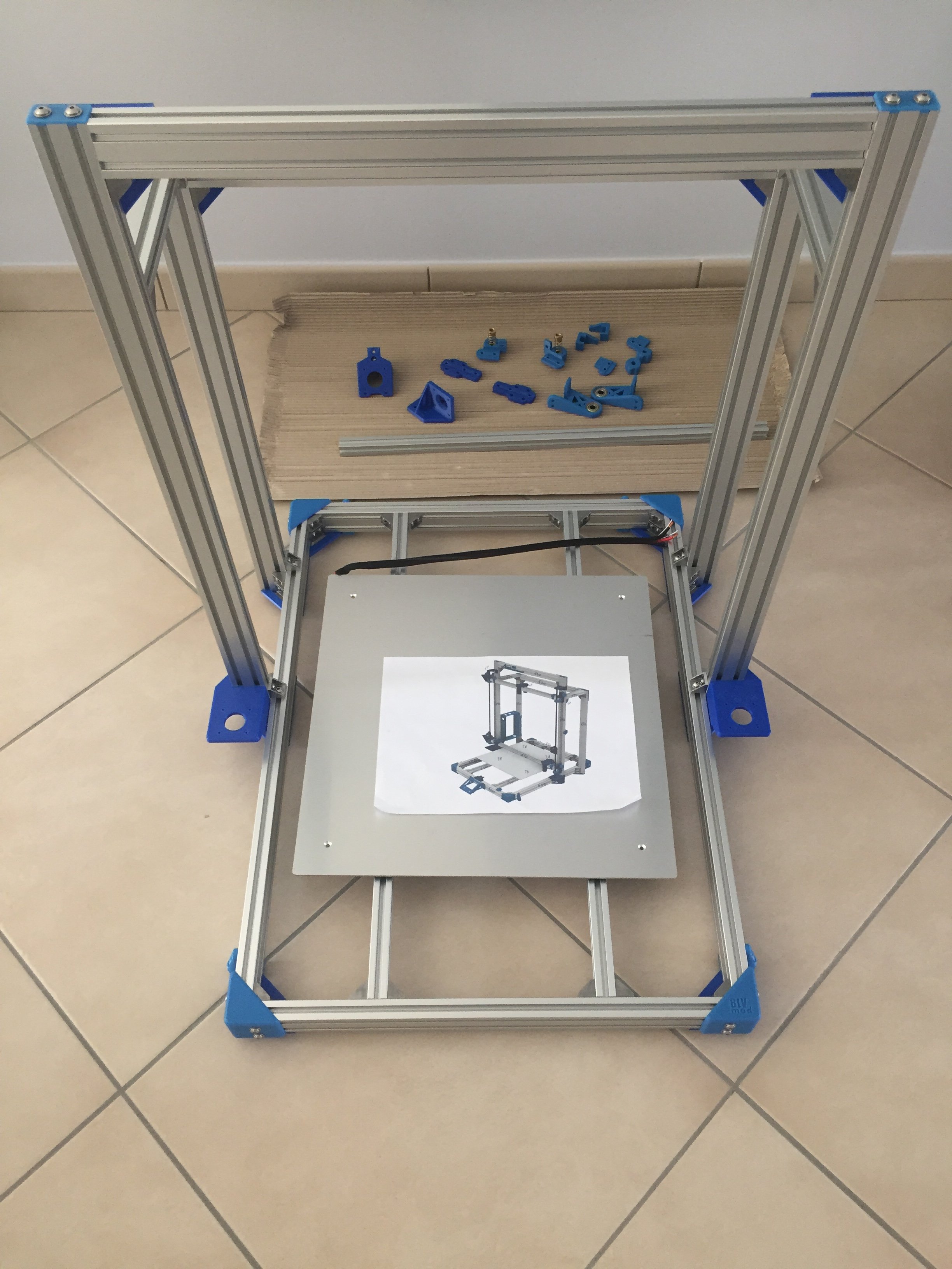 Mounting a 3D printer AM8 MGN12 BLV - Systéal