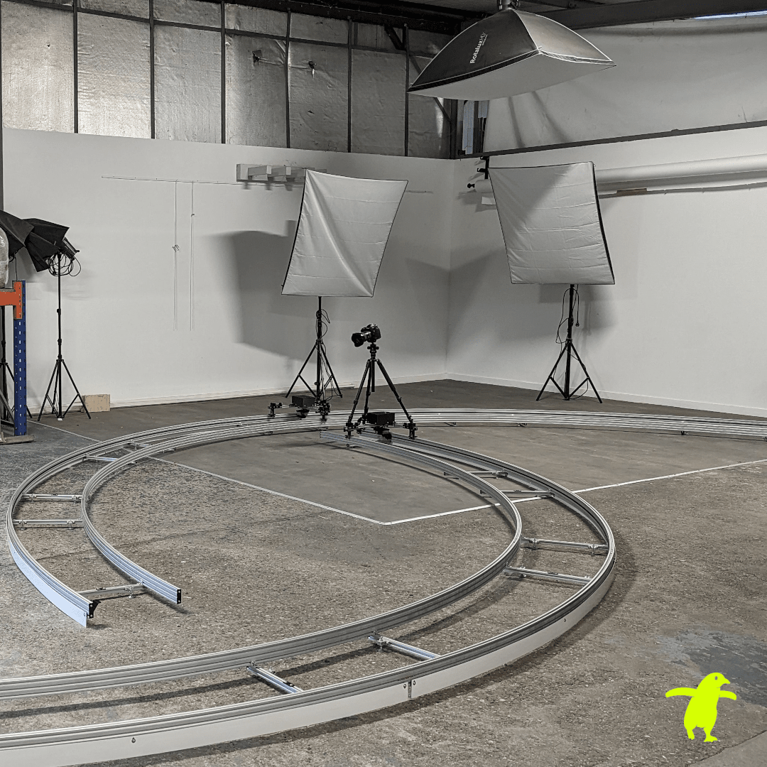 Circular traveling Ø8m with 2 motorized dollys - Systéal